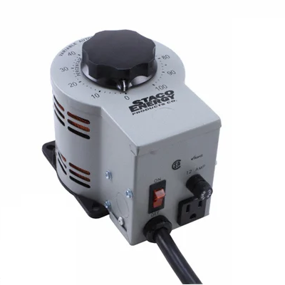 Transformador variable con gabinete, 0-140 VAC, 10 A, STACO 3PN1010B – Radio Surtidora