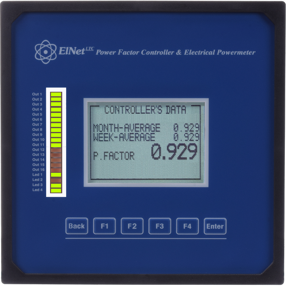 Controlador de factor de potencia 16 pasos, ELNET LTC – Radio Surtidora